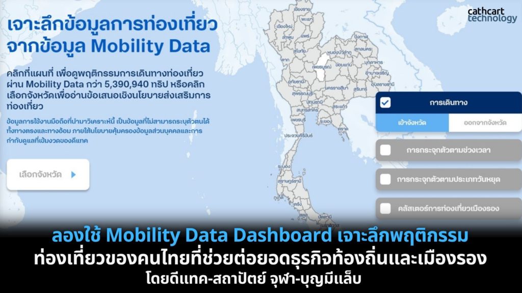 Mobility Data Dashboard เจาะลึกพฤติกรรมท่องเที่ยวของคนไทยที่ช่วยต่อยอดธุรกิจท้องถิ่นและเมืองรอง ...