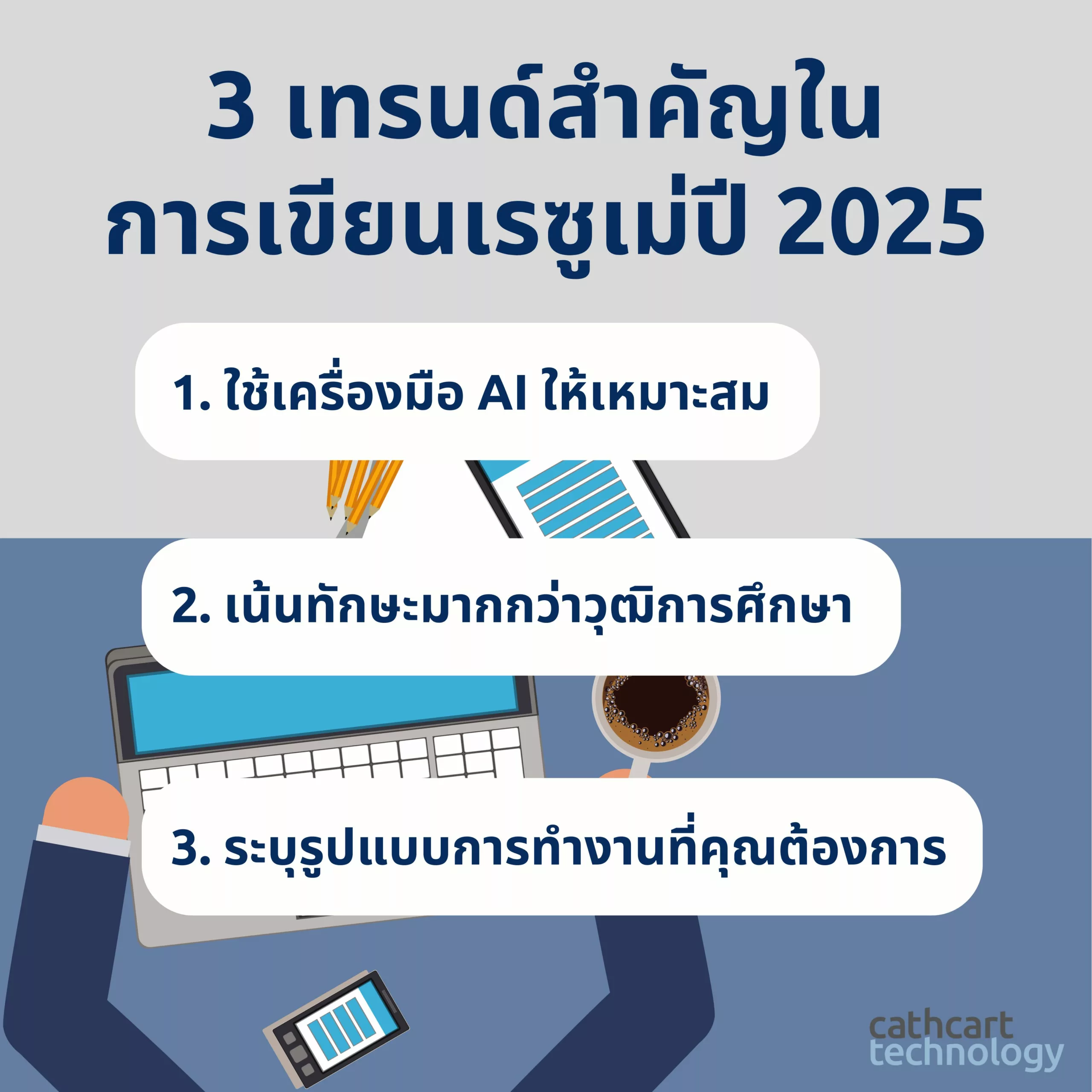 3 เทรนด์สำคัญในการเขียนเรซูเม่ปี 2025 – Cathcart Technology