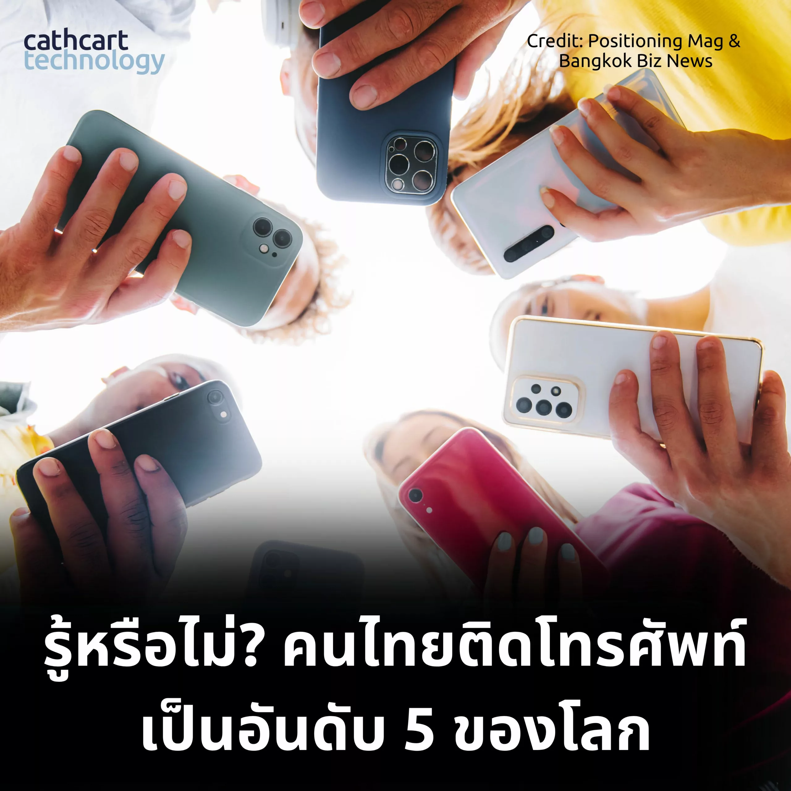 รู้หรือไม่? คนไทยติดโทรศัพท์เป็นอันดับ 5 ของโลก – Cathcart Technology